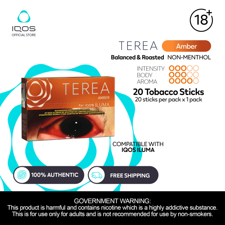 TEREA Amber Selection Heated Tobacco Sticks (Smoke-Free Alternative ...