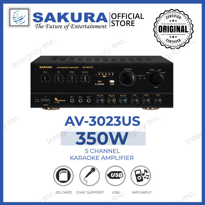 SAKURA AV-3023 US 350 WATTS MIXING AMPLIFIER | Lazada PH