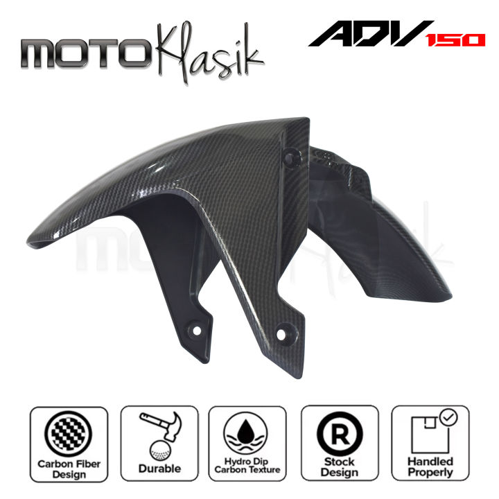 MOKOTO ADV 150 FRONT FENDER CARBON GARNISH COVER FOR HONDA ADV 150 ...