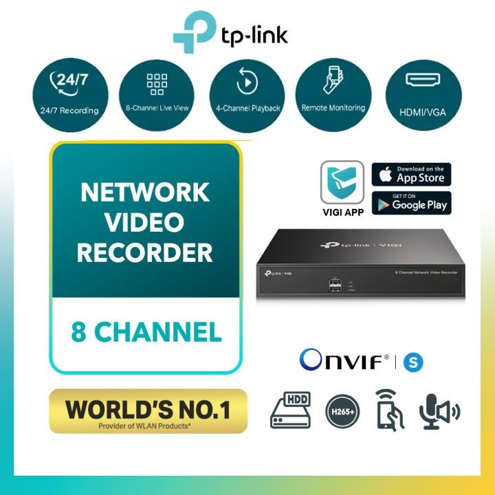 TP-Link 8MP CCTV 8 Channel NVR ( 8CH IP Network CCTV Video Recorder ...