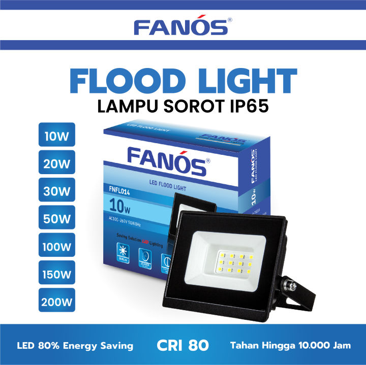 FANOS Flood Light 20WATT Lampu Sorot/Tembak Led - Cool DayLight | Lazada Indonesia