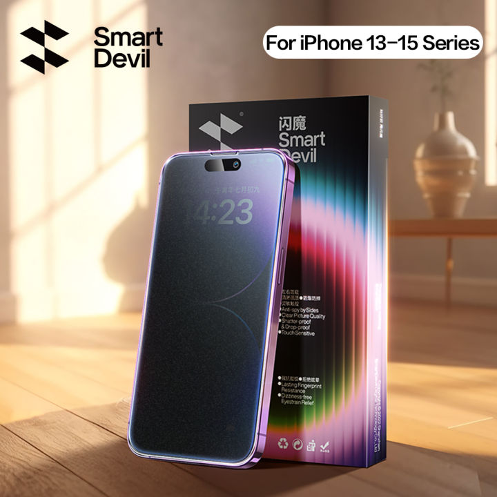 Smartdevil Miếng dán màn hình chống nhìn trộm mờ cho iPhone 15 Pro max iPhone 14 Pro Max iPhone ...