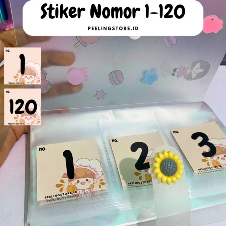 STIKER NOMOR 1-60 DAN NOMOR 1-120 STIKER NOMOR GLOSSY STIKER NOMOR ...