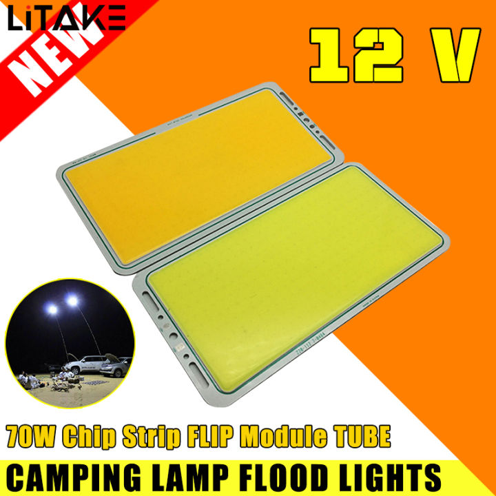 Litake DC 12V COB LED Panel Light 70W Chip Strip FLIP Module TUBE ...