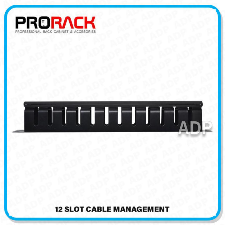 PRORACK Server Rack 12-slot Cable Management Metal | Lazada PH