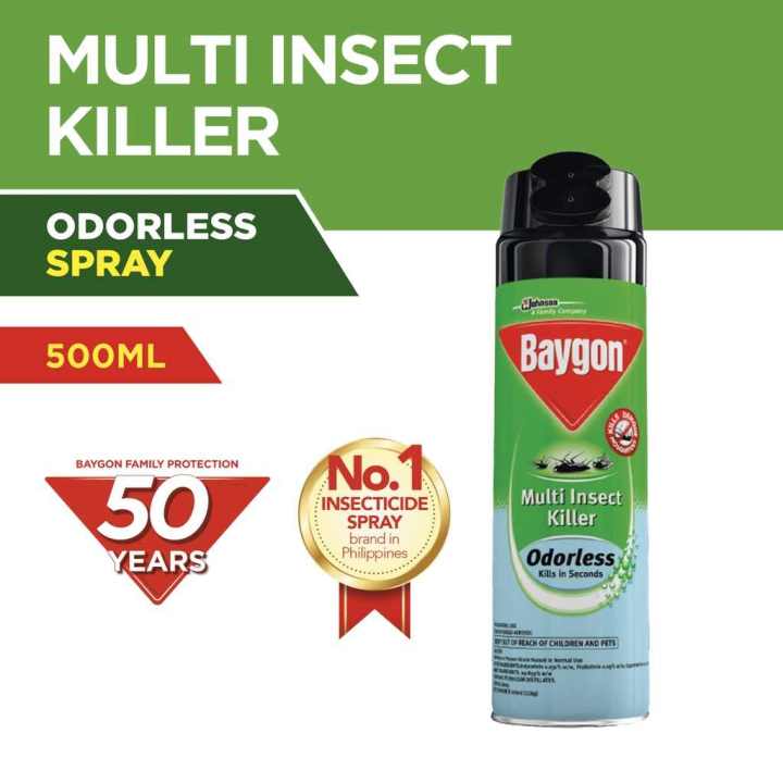 BAYGON MULTI INSECT KILLER ODORLESS 500 ML | Lazada PH