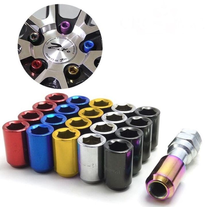 16pcs safety allen key wheel lock nut tayar tire tyre steel besi nut ...