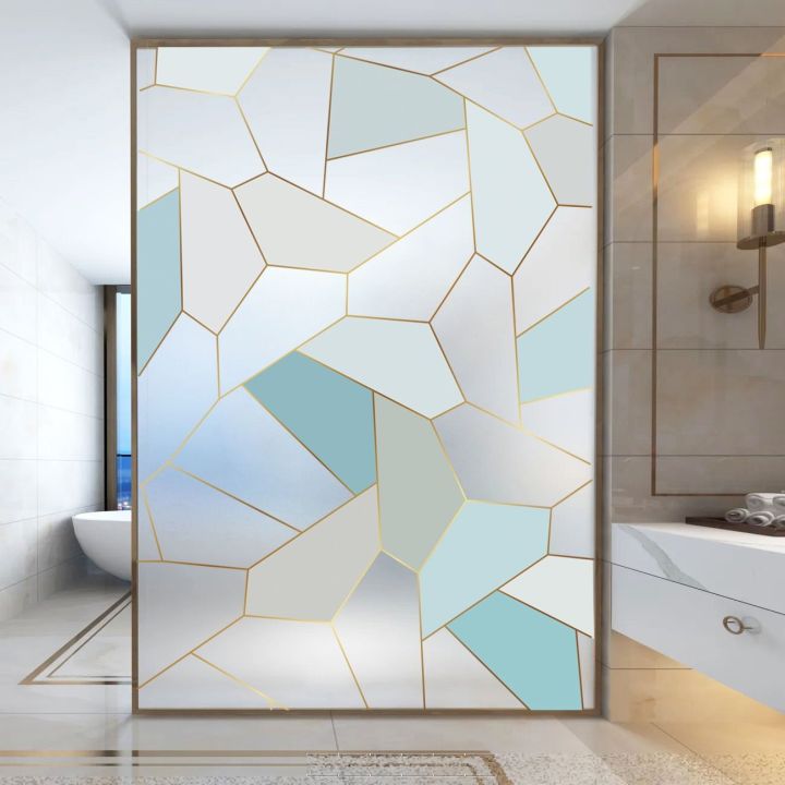 Frosted glass film electrostatic light-transmitting opaque toilet ...