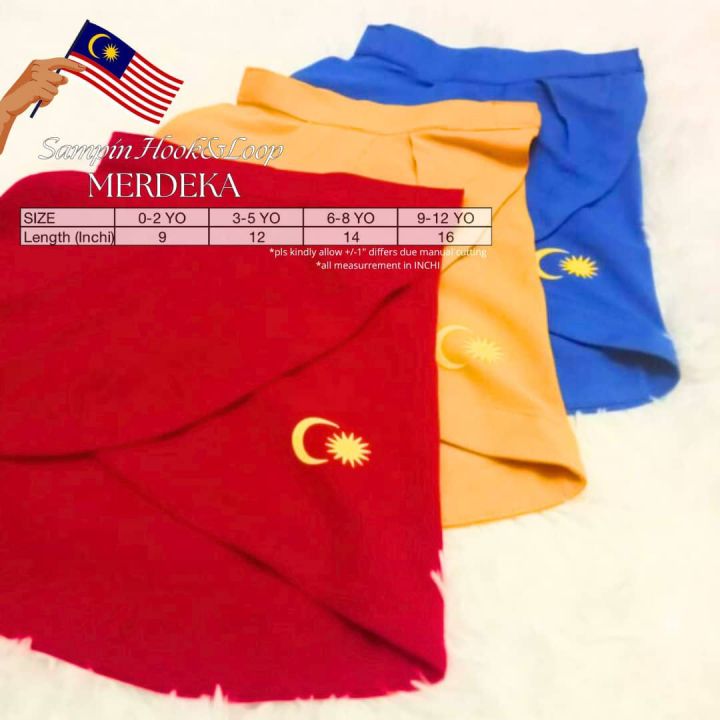 ‼️Ready Stock‼️ Sampin Merdeka Budak Sampin Merdeka Kanak-kanak Sampin ...