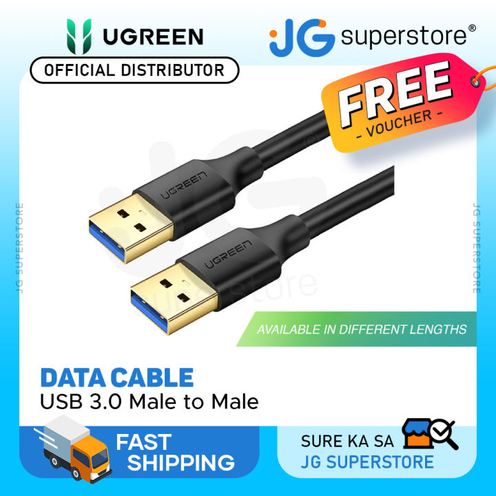 UGREEN USB 3.0 Male to Male Gold Plated Data Cable with 5Gbps Transfer ...