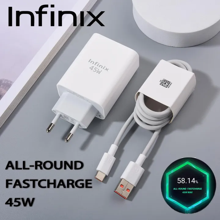 Infinix 45W Charger for Infinix Note 40 30 30i Zero 30 X Pro GT 10 ...
