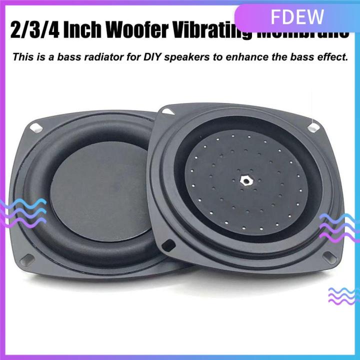 FDEW Universal Woofer Radiator 2/3/4inch Black Bass Passive Speaker ...