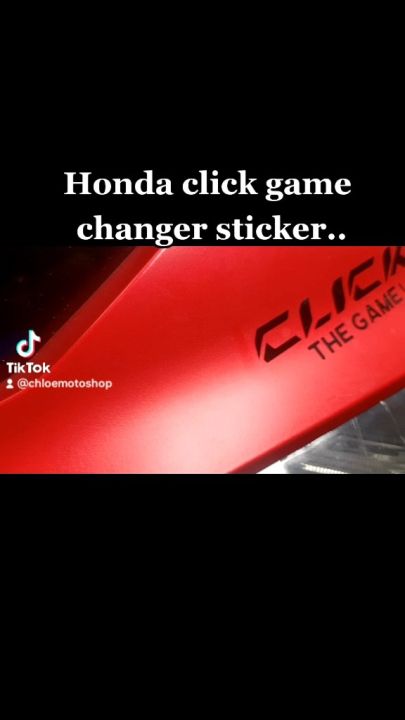 Honda click game changer Vinyl sticker | Lazada PH