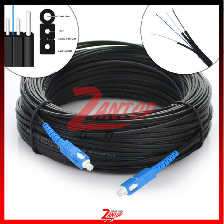 50M/ 100M/ 150M /200M SC/UPC-SC/UPC Single Core Fiber Optic Cable ...