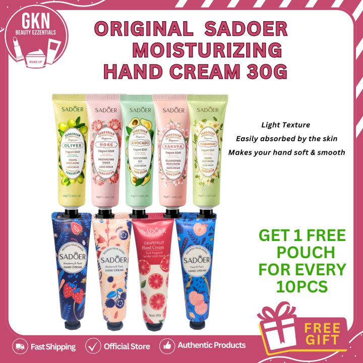 SADOER ORIGINAL Plant Extract Moisturizing Mini Hand Cream 30g [Nourishing, Anti aging ...