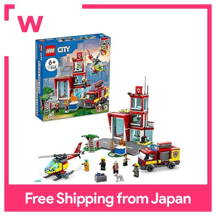 LEGO City Fire Station Set 60320 Garage Helicopter Fire Truck Toy ...