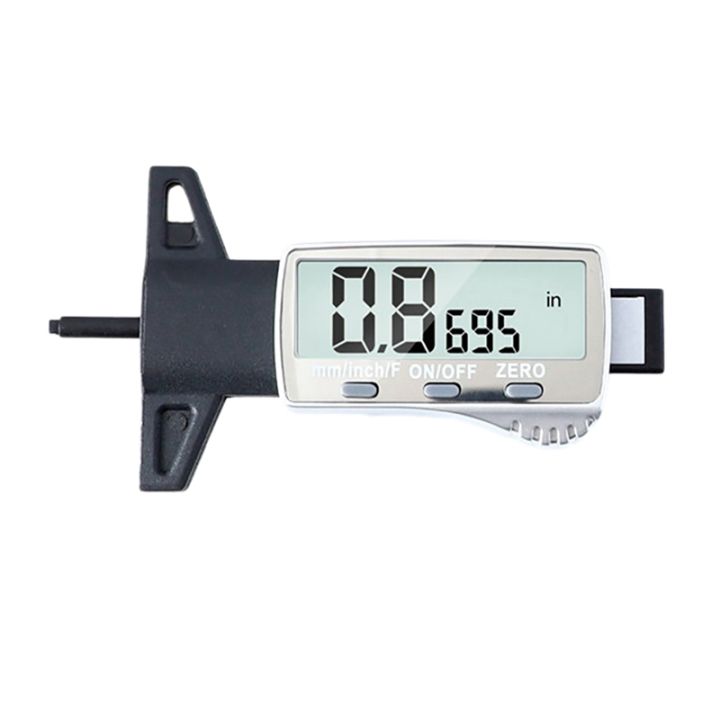 Digital Tread Depth Gauge Metric/Inch/Fraction Big Lcd Display Caliper ...