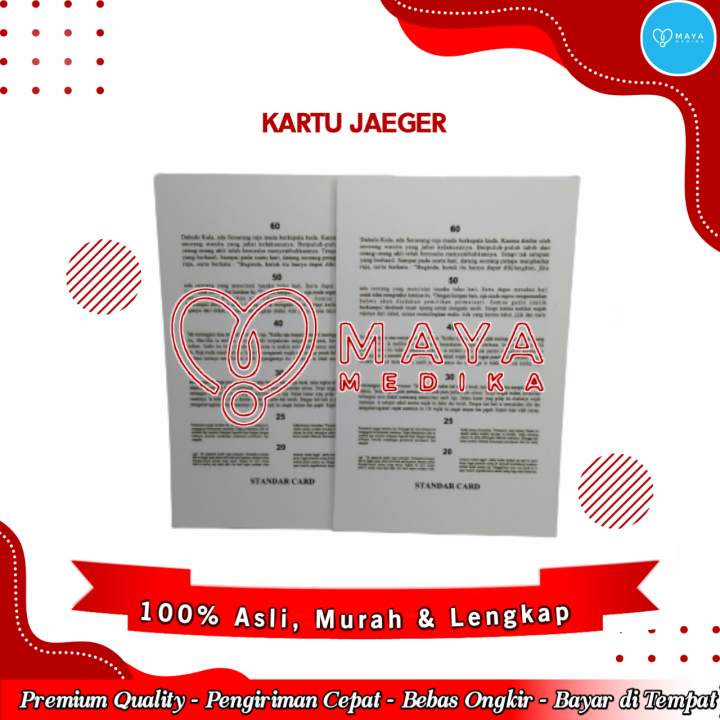 Kartu Jaeger tes mata | Lazada Indonesia