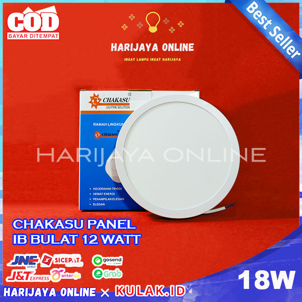 CHAKASU LAMPU PANEL LED 18 WATT OB BULAT DOWNLIGHT OUTBOW PLAFON SNI ...
