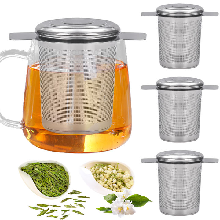 High Quality With Cover Tea Infuser Stainless Steel Coffee Tea Strainer ...