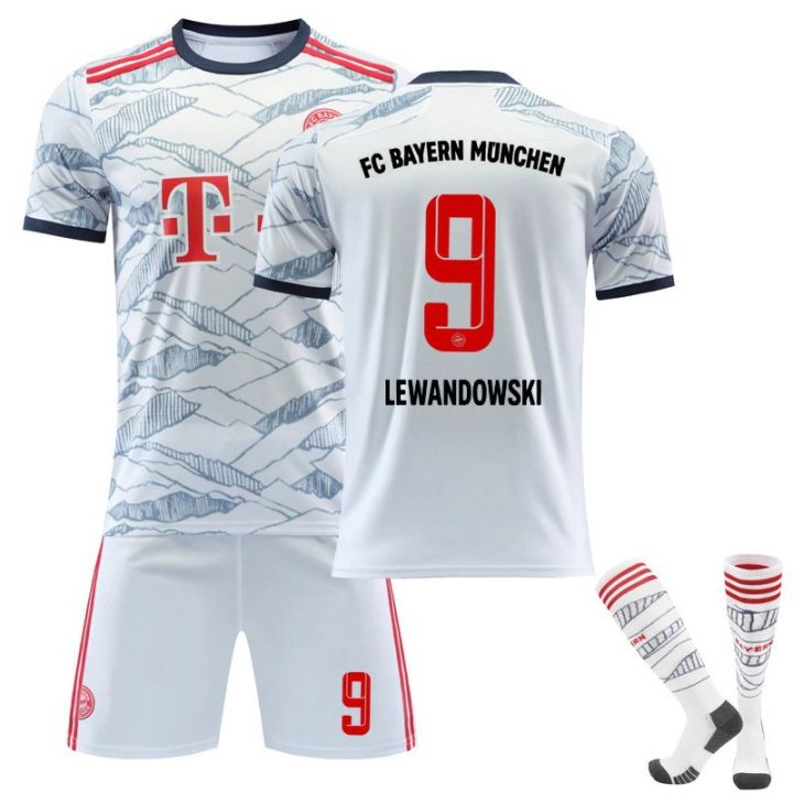 Kids Adults Football Kits Soccer Set FC Bayern Munich Away No. 10 Sane ...