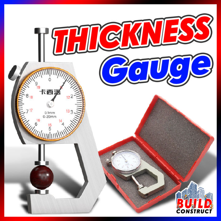 Round Dial Indicator Thickness Gauge Precision Accuracy 0-20mmx0.1mm ...
