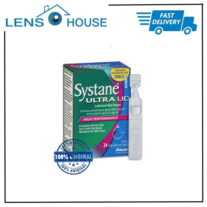Alcon Systane Ultra Lubricant Eye Drops 0.5ml x 24s | Lazada
