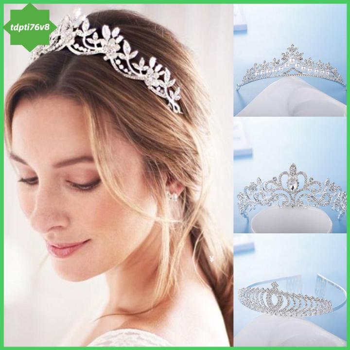 Women Girls Princess Crystal Tiara Fashion Hair Crown Headpieces ...