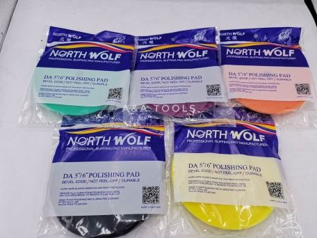 a 5-inch North Wolf Detailing Buffing Foam Pad - YELLOW - Medium ...