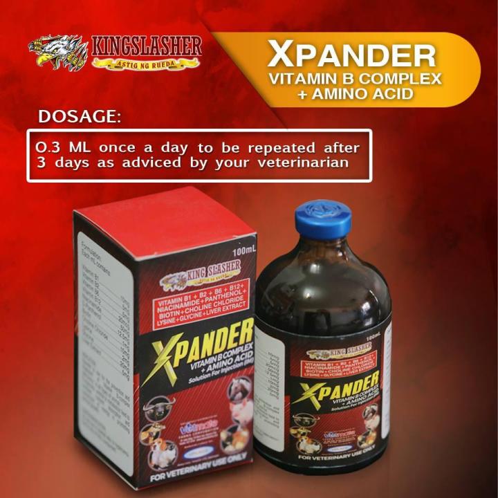 PINTAKASI Kingslasher Xpander Expander B Complex 100ml for Gamefowl ...