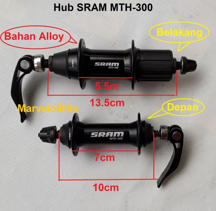 Hub FreeHub Sepeda SRAM MTH-300 32 Hole Cassette | Lazada Indonesia