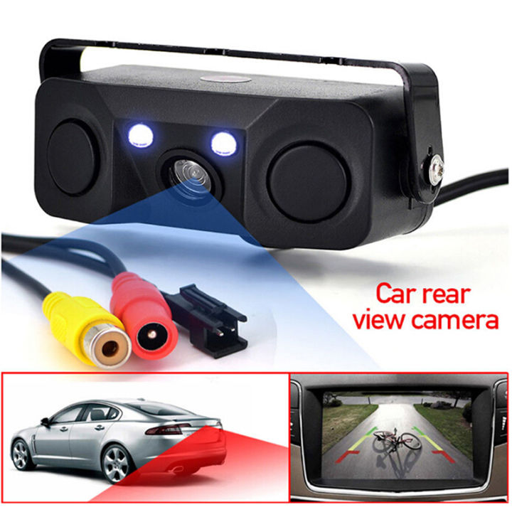 ZAU 3 in1 Car Parking Reversing Radar Sensors Rear View Backup 170 ...