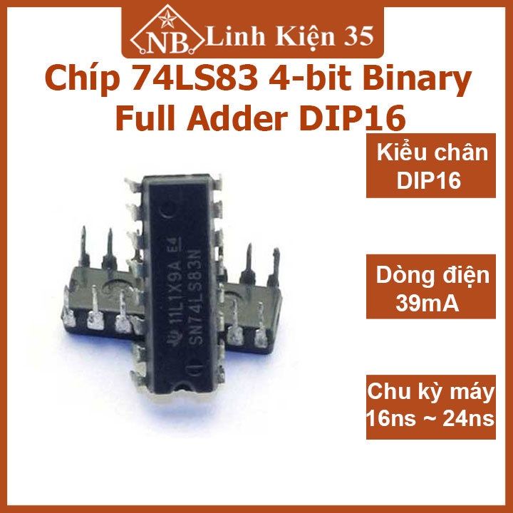 IC 74LS83 4-bit Binary Full Adder DIP16 linh kiện điện tử 16 chân cắm | Lazada.vn