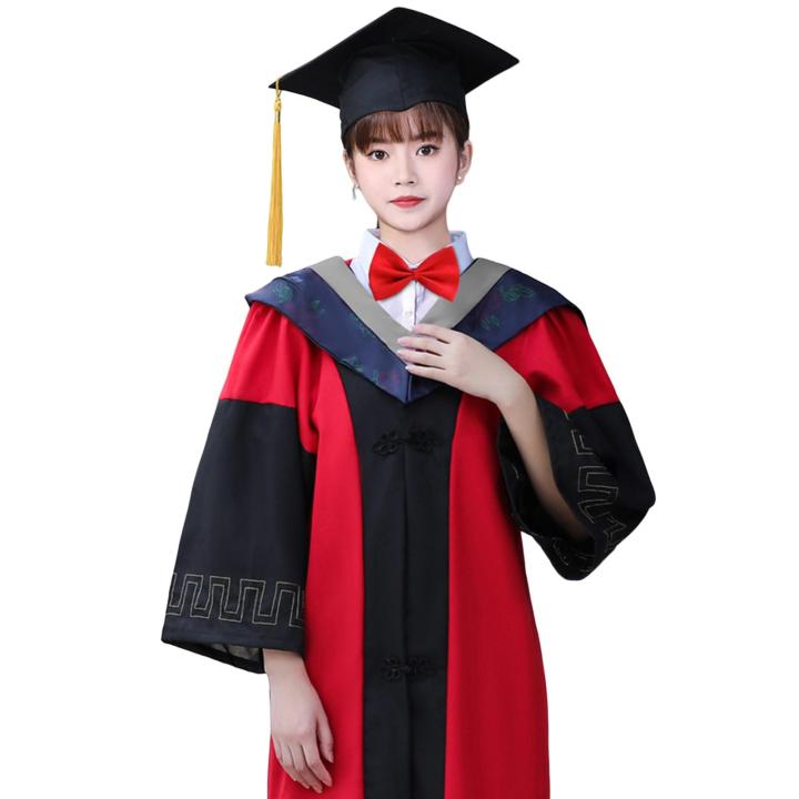 Bachelor Robe and Cap Fully-crafted Fabric Graduation Gown Class of ...