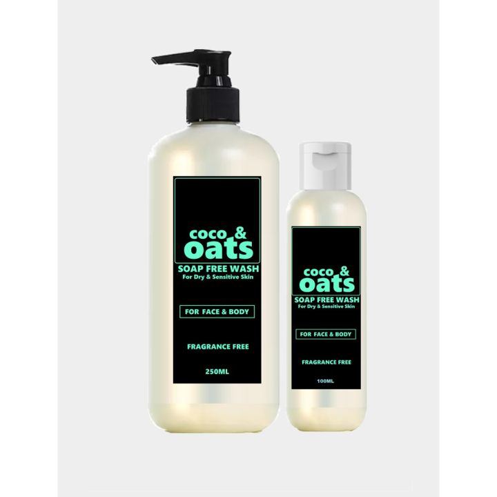 Natural Colloidal Oatmeal Soap Free Wash For Sensitive skin 250ML 100mL ...
