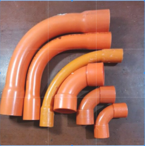 Per Pcs!!! Pvc orange long short elbow electrical for pipe junction box ...