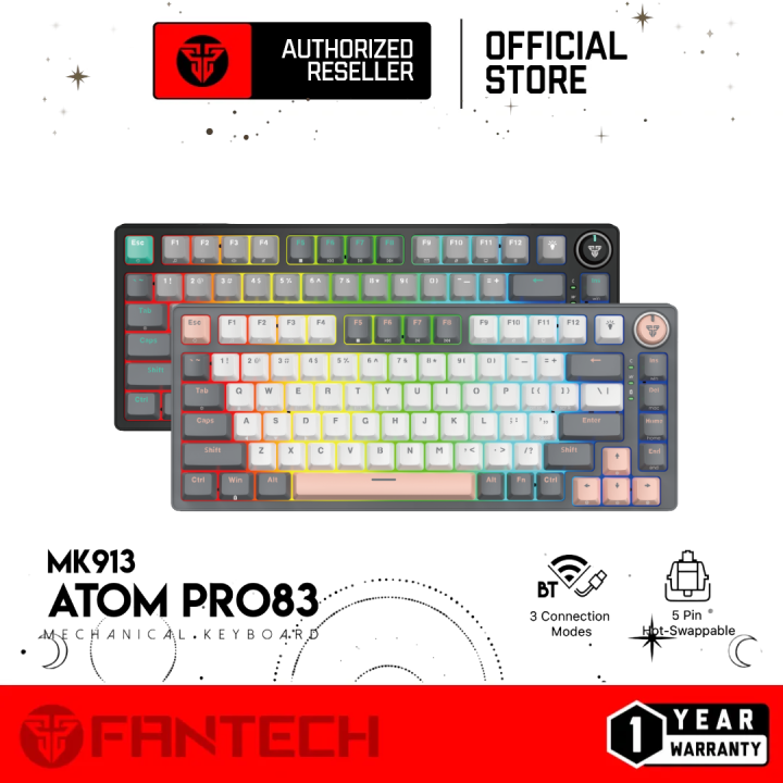 Fantech MK913 ATOM PRO83 Stellar Edition Wireless Mechanical Keyboard ...