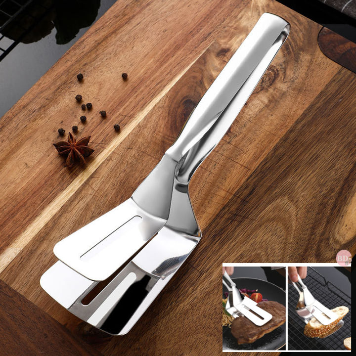 Multi-function Stainless Steel Food Clip Food Tongs Fried Fish Tons ...