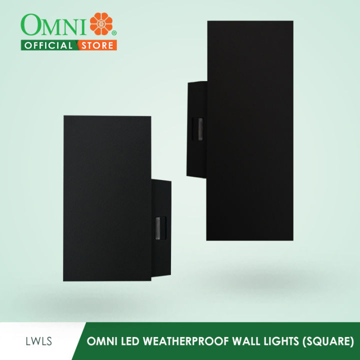 OMNI LED Weatherproof Wall Lights (Square) - LWLS | Lazada PH
