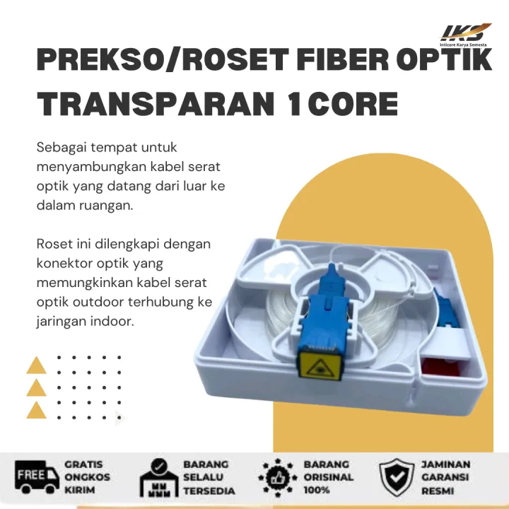 Prekso / Roset Fiber Optik Transparan 1 Core | Lazada Indonesia