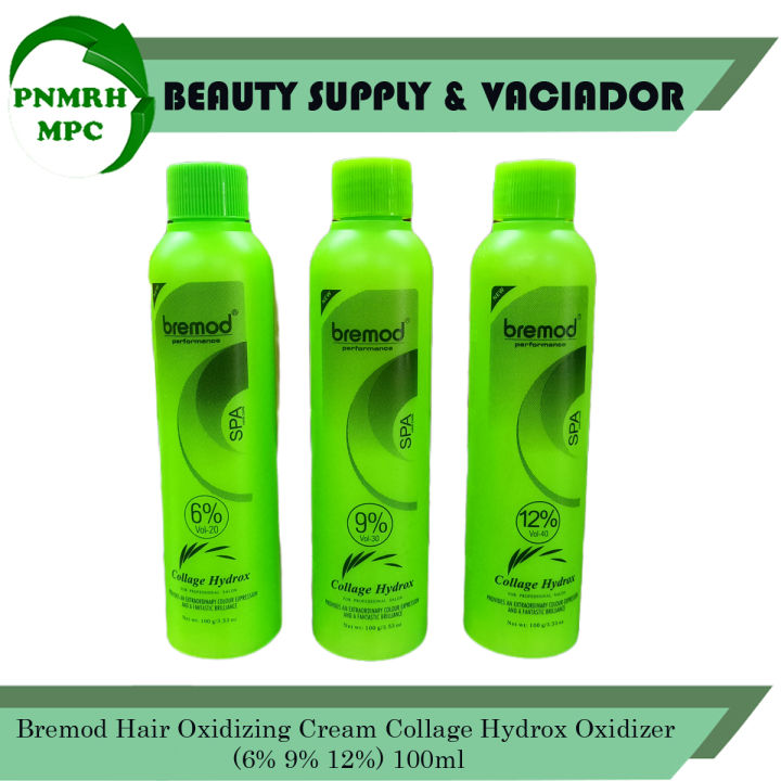 Bremod Hair Oxidizing Cream Collage Hydrox Oxidizer (6% 9% 12%) 100ml ...