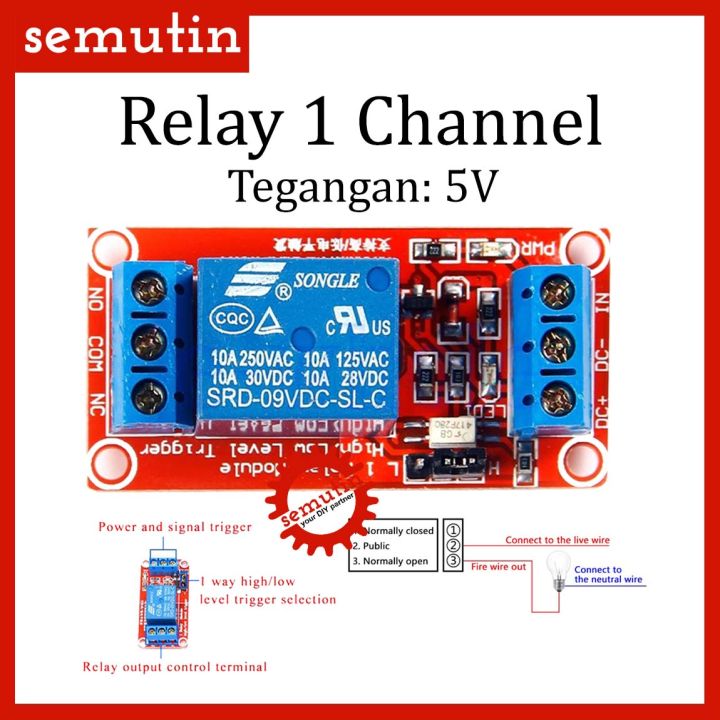 Relay 1 Channel 5V / High And Low Trigger Hi-Lo Arduino | Lazada Indonesia