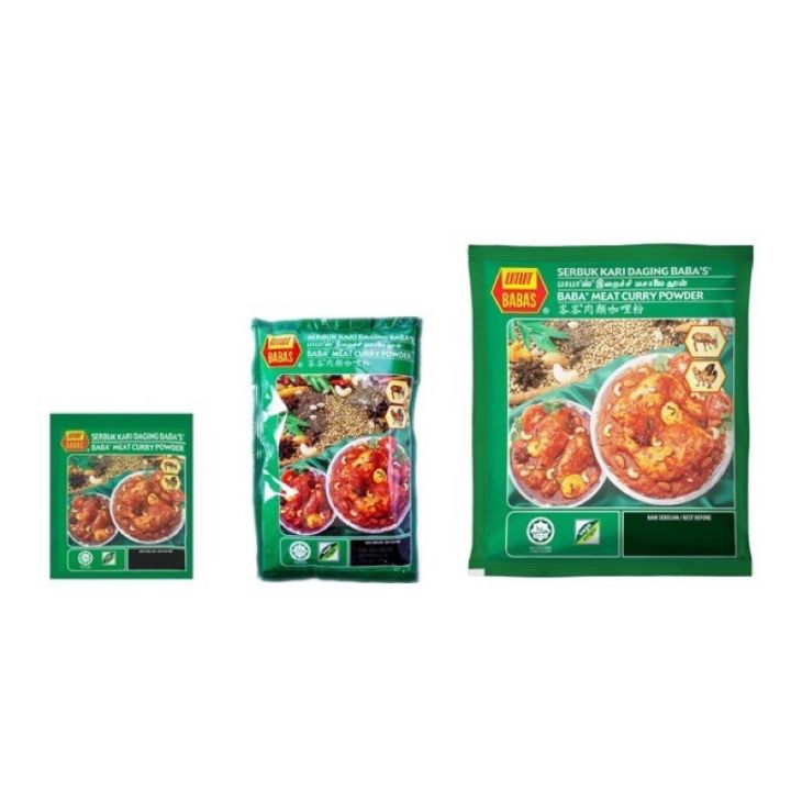 Babas Serbuk Kari Ayam & Daging | Babas Meat Curry Powder 峇峇肉类咖喱粉 25g ...