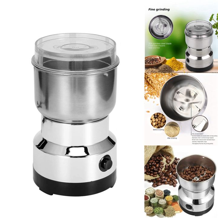 Coffee Grinder Electric Portabl Household Pepper Legumes Bean Grinding ...