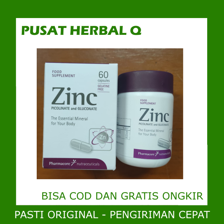ZINC PHARMACORE BOTOL 60 KAPSUL | Lazada Indonesia