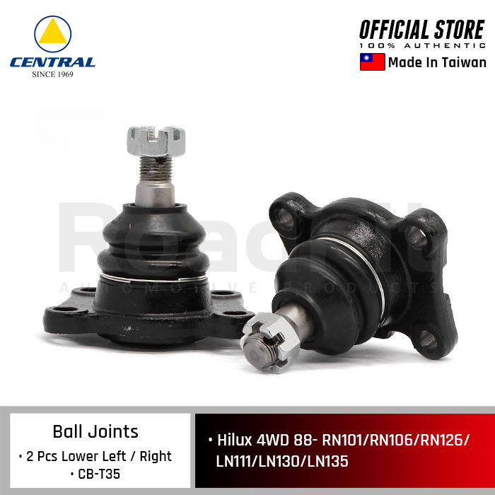 Central Ball Joints For Hilux 4WD RN101/106/110/126/130/107/111/130/135 88-, Lower R/L PN#CB-T35 ...