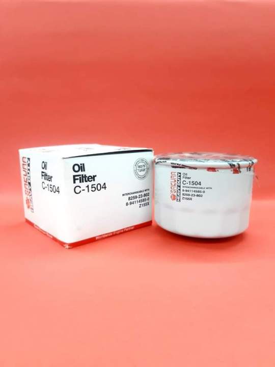 SAKURA OIL FILTER C-1504 (C-506 VIC) for ISUZU 4BC2, 4BE1, 4BG1, 4BD1 ...