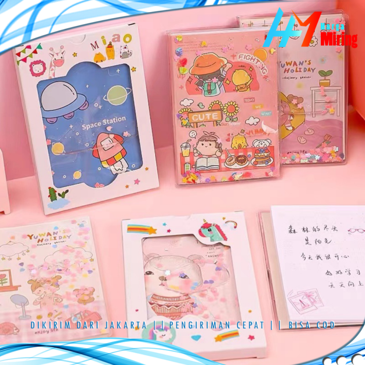 Notebook Glitter Motif Kartun Buku Tulis Anak Glitter Karakter Buku ...