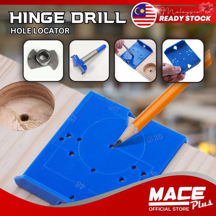 35mm Hinge Drill Hole Locator Hinge Drilling Jig Concealed Woodworking ...