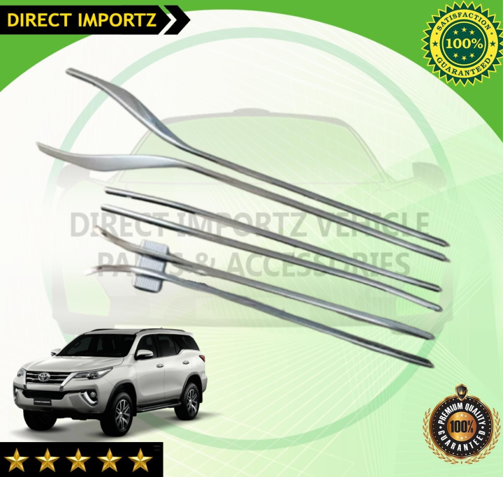Toyota Fortuner 2016 to 2024 OEM Lower Window Frame / Trims Chrome 2017 ...